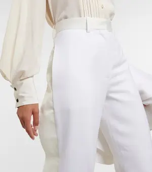 Victoria Beckham High-rise Straight Pants - White