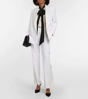 Victoria Beckham High-rise Straight Pants - White