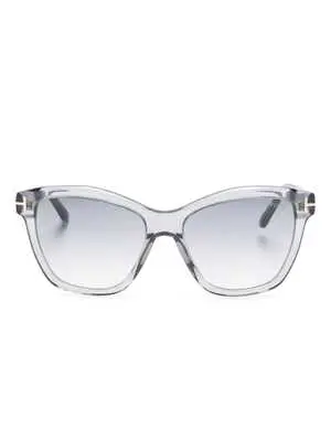 TOM FORD Lucia Wayfarer-frame Sunglasses - Grey