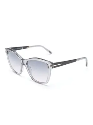 TOM FORD Lucia Wayfarer-frame Sunglasses