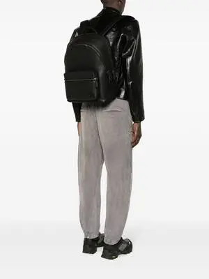 COACH® Logo-plaque Leather Backpack