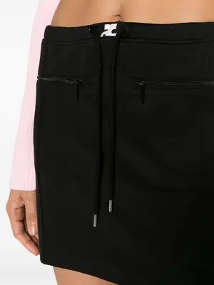 COURREGES Logo-patch Mini Skirt