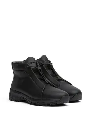Zegna Triple Stitch Vetta Leather Sneakers