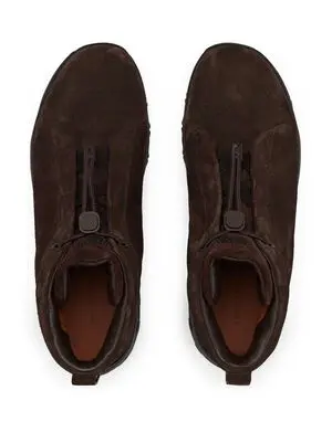 Zegna Triple Stitch Vetta Suede Sneakers