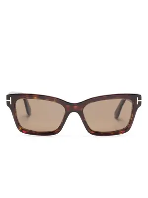 TOM FORD Mikel Square-Frame Sunglasses Brown