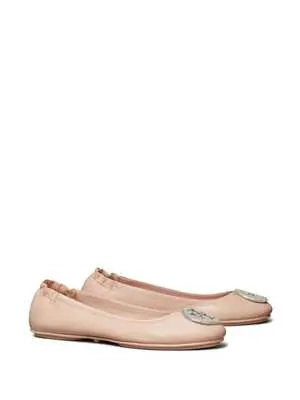 Tory Burch Minnie Travel Ballerina Shoes - Pink