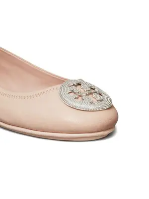 Tory Burch Minnie Travel Ballerina Shoes - Pink