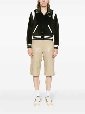 SPORTY & RICH Logo-embroidered Bomber Jacket - Green