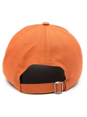 PALMES Circle Logo-embroidered Cap - Orange