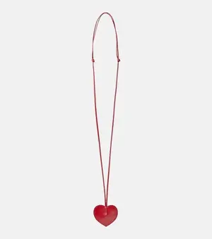 Alaïa Le Coeur Leather Keychain With Strap