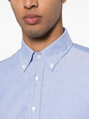 Aspesi Button-down Collar Cotton Shirt - Blue