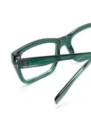 Karl Lagerfeld Rectangle-frame Logo Eyeglasses