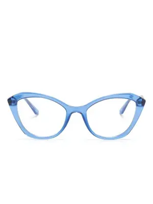 Karl Lagerfeld Transparent Cat-eye Glasses - Blue