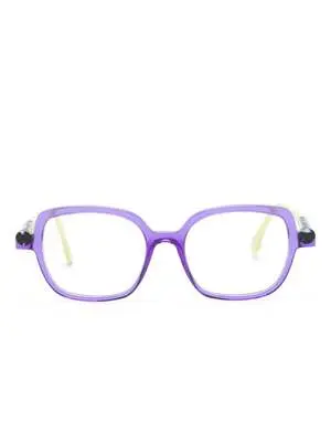 FACE À FACE Rectangle-frame Glasses - Purple