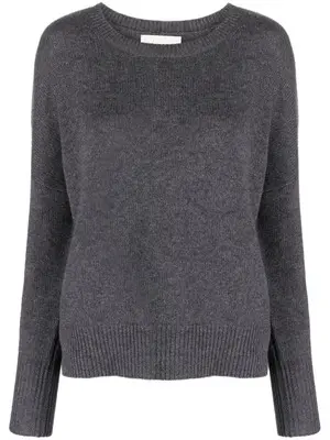 LISA YANG Mila Ribbed Cashmere Jumper - Grey