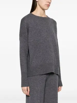 LISA YANG Mila Ribbed Cashmere Jumper - Grey