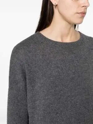 LISA YANG Mila Ribbed Cashmere Jumper - Grey