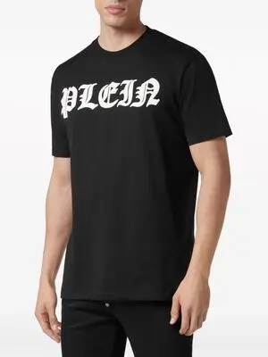 Philipp Plein Gothic Plein Cotton T-shirt - Black