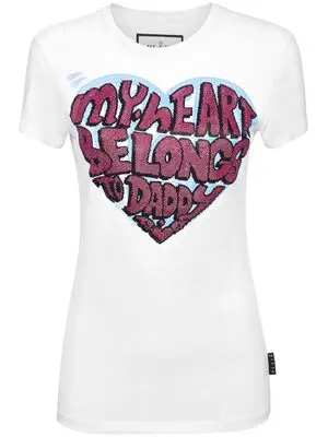 Philipp Plein Pure Crystals-embellished T-shirt - White