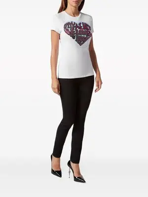 Philipp Plein Pure Crystals-embellished T-shirt - White