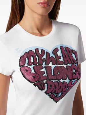 Philipp Plein Pure Crystals-embellished T-shirt - White
