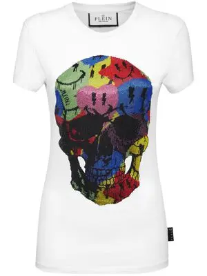Philipp Plein Skull-print T-shirt - White