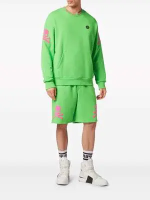 Philipp Plein Skull-print Sweatshirt - Green