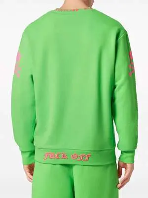 Philipp Plein Skull-print Sweatshirt - Green