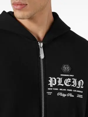 Philipp Plein Zip-up Logo Hoodie