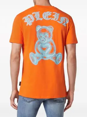 Philipp Plein Teddy Bear-print Cotton T-shirt - Orange