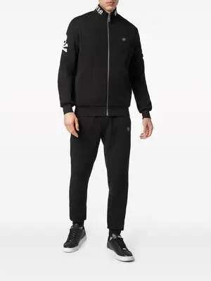 Philipp Plein Embroidered Bomber Jacket - Black