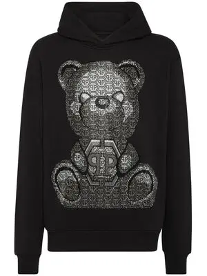 Philipp Plein Teddy Bear-print Cotton Hoodie