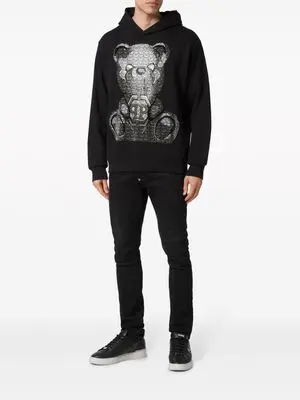 Philipp Plein Teddy Bear-print Cotton Hoodie