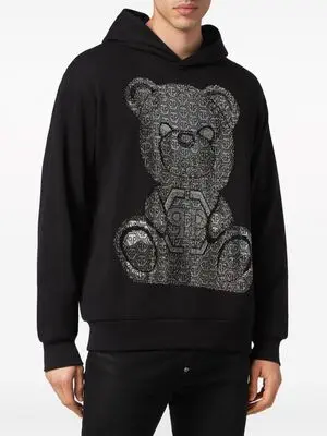 Philipp Plein Teddy Bear-print Cotton Hoodie