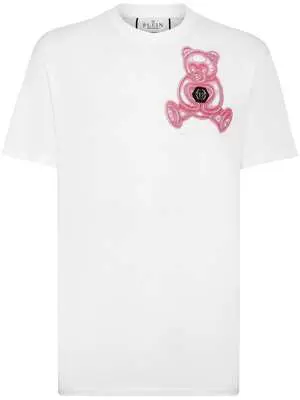 Philipp Plein Teddy Bear-print Cotton T-shirt - White