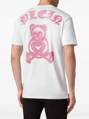 Philipp Plein Teddy Bear-print Cotton T-shirt - White