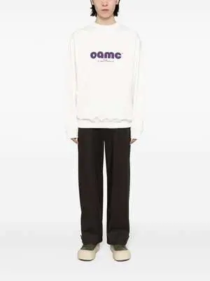 OAMC Logo-print Crew-neck Sweatshirt