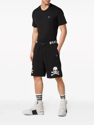 Philipp Plein Logo-embroidered Knee-length Shorts
