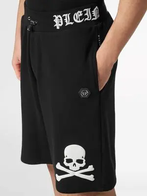 Philipp Plein Logo-embroidered Knee-length Shorts
