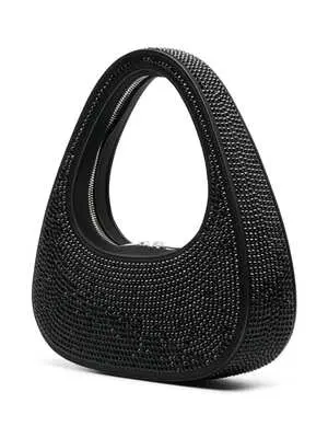 Coperni Crystal-embellished Swipe Bag - Black