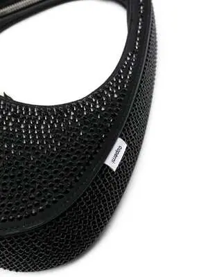 Coperni Crystal-embellished Swipe Bag - Black