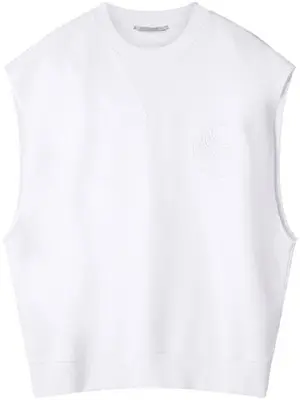 Stella McCartney S-wave Cotton Tank Top - White