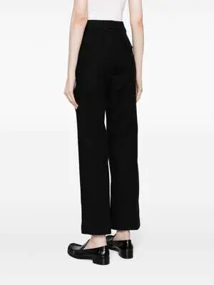 GOODIOUS Straight-leg Tailored Trousers - Black