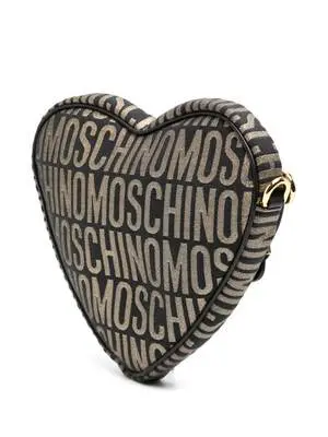 Moschino Jacquard Metallic Clutch Bag