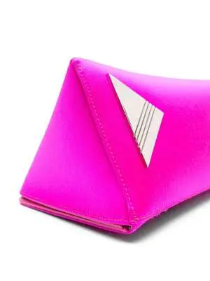 Attico 8.30pm Satin-finish Clutch - Pink