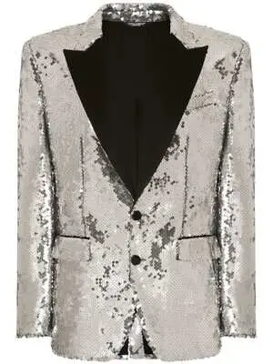 Dolce & Gabbana Sequin-embellished Tuxedo Jacket