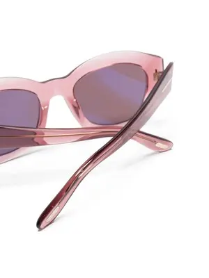 TOM FORD Guilliana Geometric-frame Sunglasses - Pink