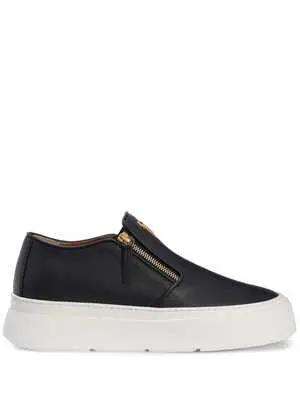 GIUSEPPE ZANOTTI Mike Zip Low-top Sneakers - Black