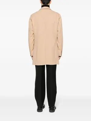 Karl Lagerfeld Exposed-seam Single-breasted Midi Coat
