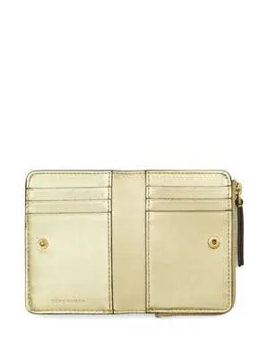 Tory Burch Kira Chevron Metallic Bi-fold Wallet